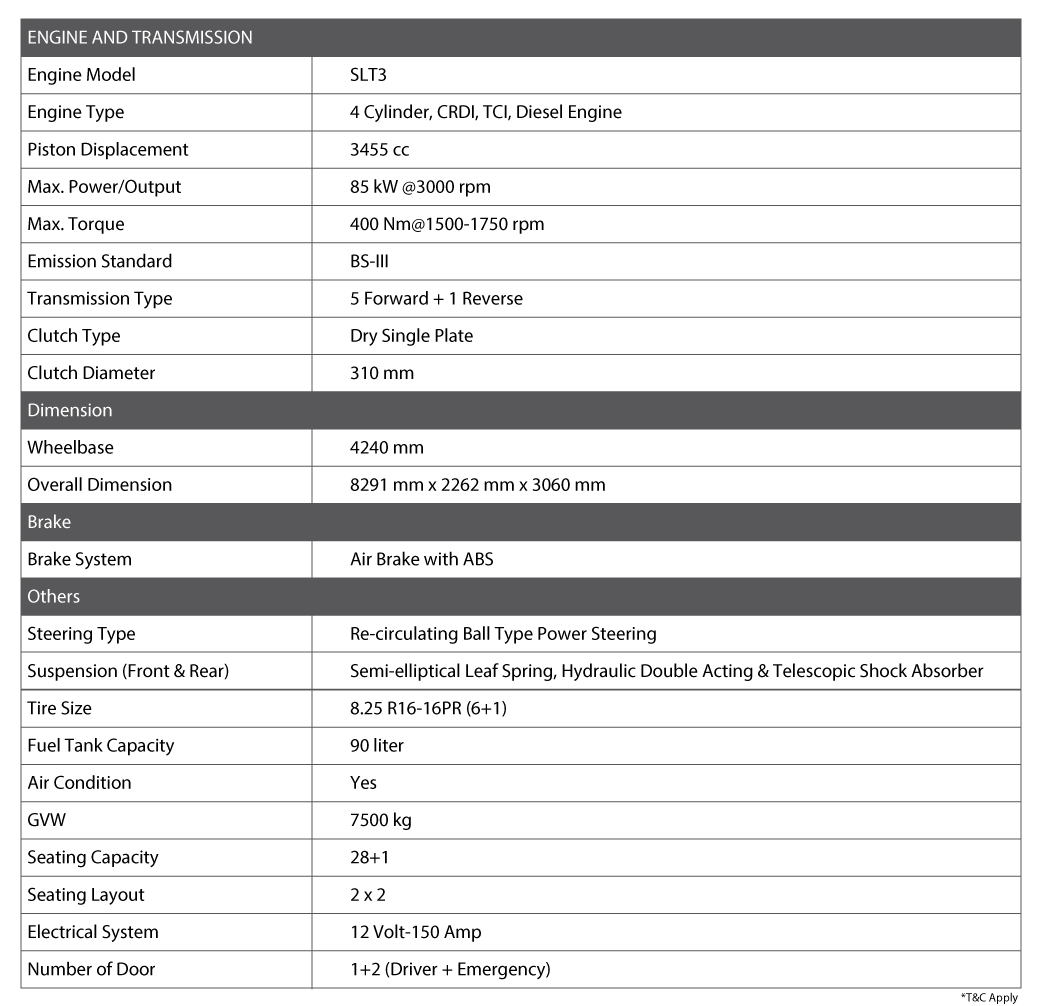 EXECUTIVE LX Bus | Uttara Motors Ltd.